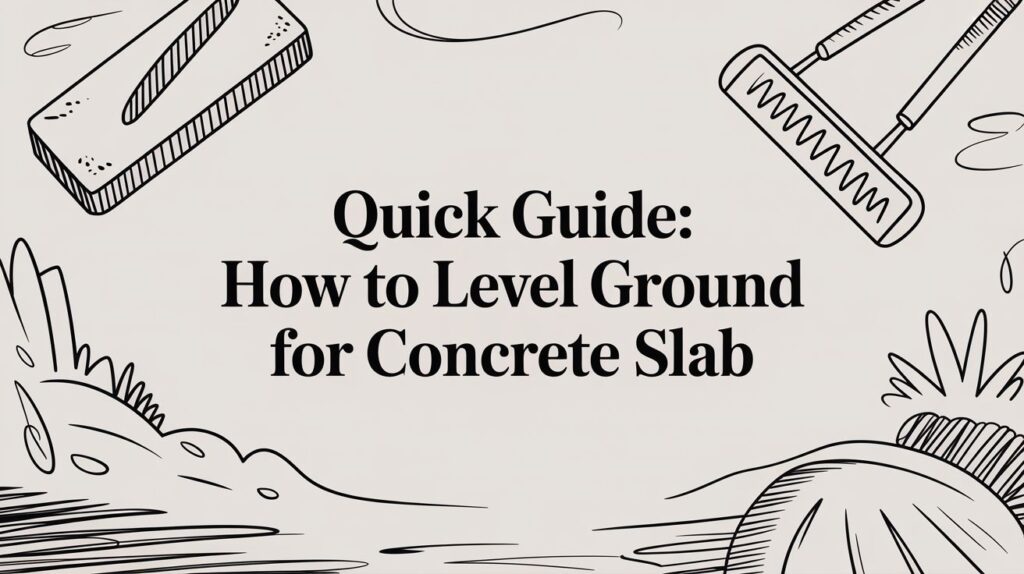 Local Guide: How to Level Ground for a Concrete Slab in Pennsylvania
